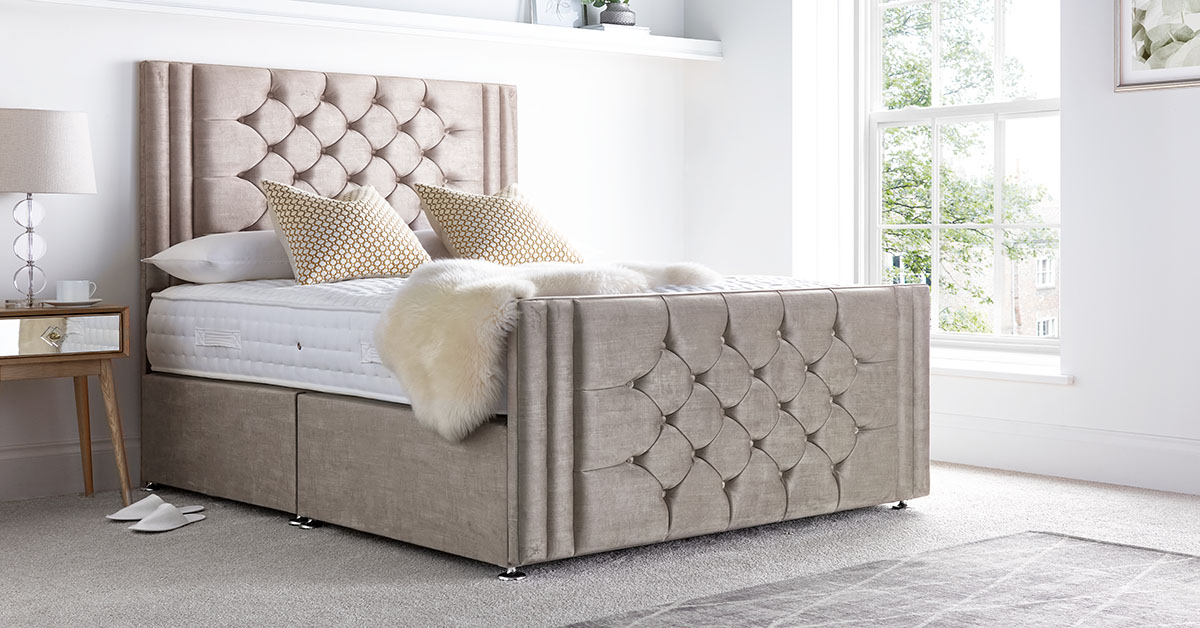 Deepsleep Chloe High Foot Bed Frame | Linthorpe Beds