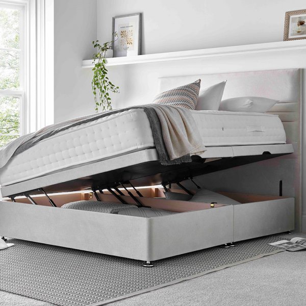 Custom Side Lift Ottoman Base | Linthorpe Beds