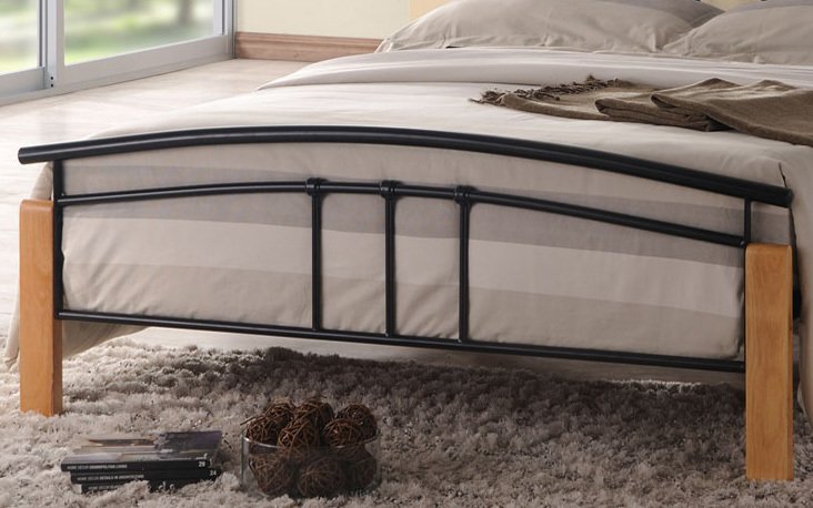 Time Living Tetras Metal and Beech Bed | Linthorpe Beds
